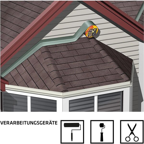 Sika Multiseal Selbstklebendes Bitumen Dach Dichtband 100mm x 3m - Di