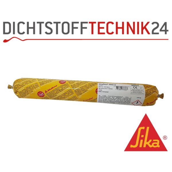 Sikaflex® PRO-3 PU Dichtstoff Bodenfugen MITTELGRAU 600ml - Dichtstof